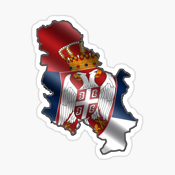 "Serbia Outline" Sticker for Sale by RavenWolf319 | Redbubble