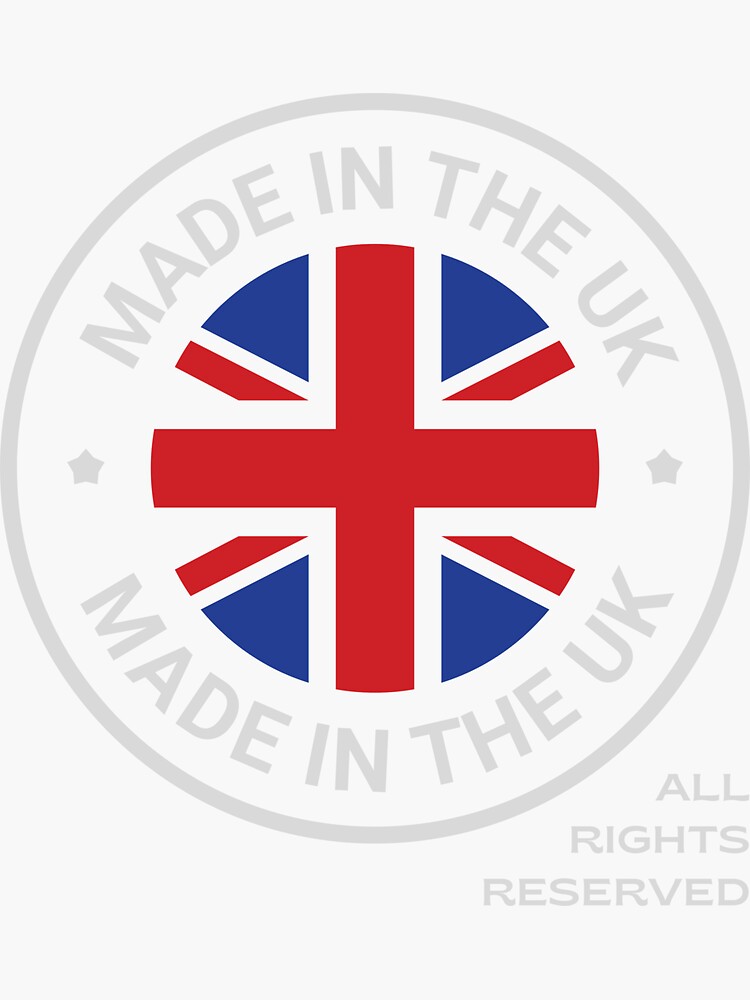 "Cool Union Jack flag made in uk" Sticker for Sale by AEROSPACE-IND ...