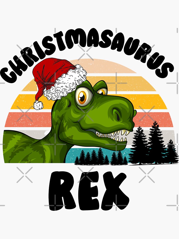 " Christmasaurus Rex Funny Dinosaur " Sticker for Sale by Affyboss6 ...