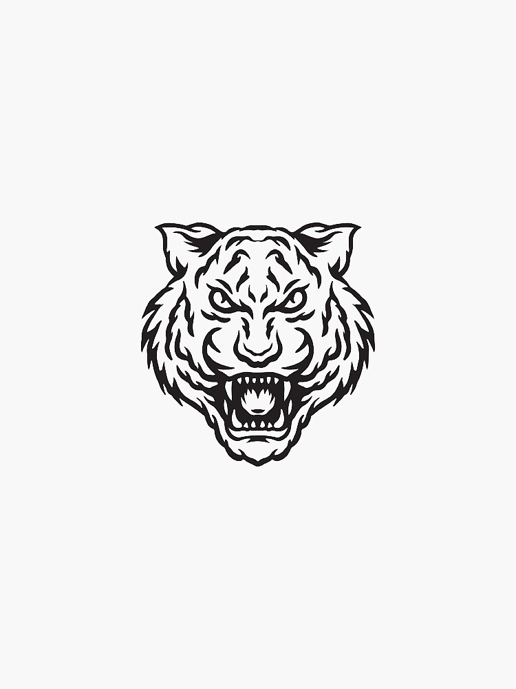 "Black Tiger " Sticker for Sale by Berio21 | Redbubble