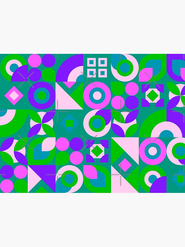 "Retro Vintage Midcentury Abstract Geometric Pattern Shapes Mod ...