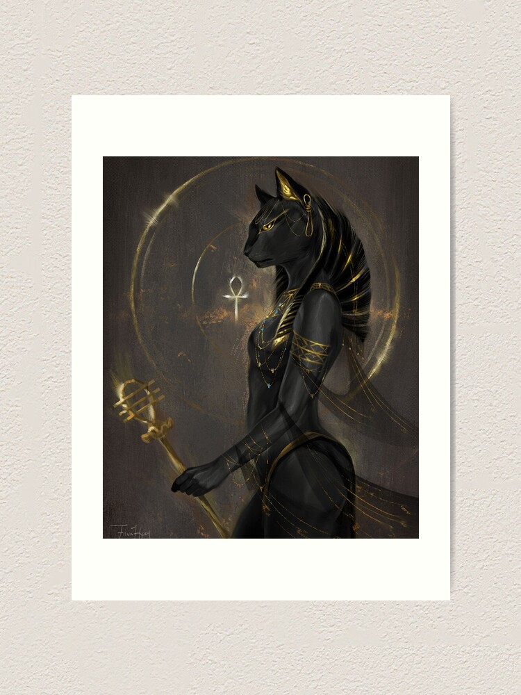 "Bastet " Art Print for Sale by Egyptology | Redbubble