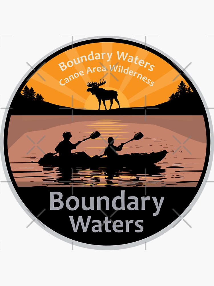 "Boundary Waters" Sticker for Sale by studio838 | Redbubble