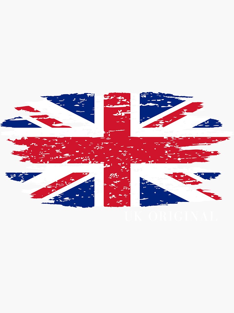 "British Cool Union Jack flag UK original " Sticker for Sale by ...