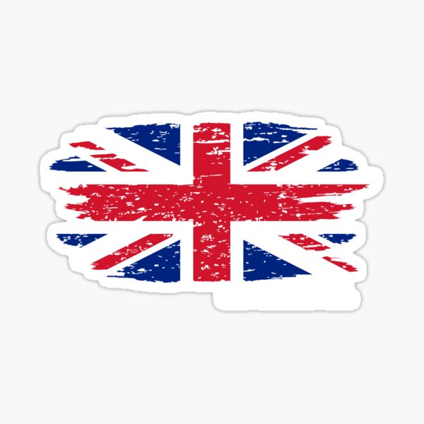"British Cool Union Jack flag UK original " Sticker for Sale by ...