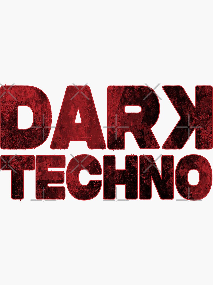 "Dark Techno - Dark Techno Heavy Scratch" Sticker for Sale by Techno ...
