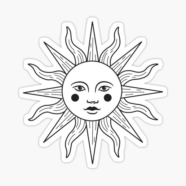 "Gothic Sun" Sticker for Sale by barganota19 | Redbubble