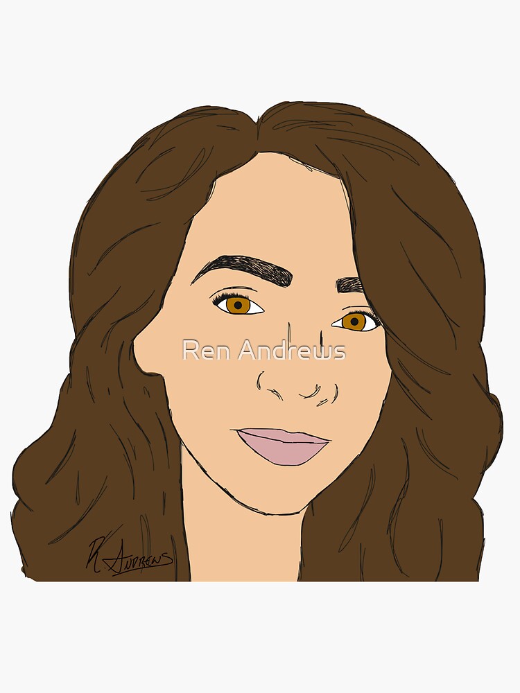 "The Gabbie Show - Digital Art" Sticker for Sale by RensDigitalArt ...