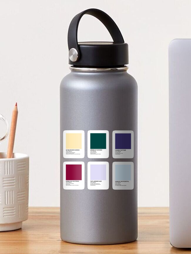 "Lyric Color Swatches #3" Sticker for Sale by laughingplace55 | Redbubble