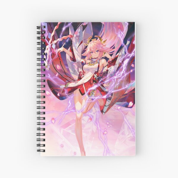 Cuaderno de espiral «Pie griego Yae Miko Genshin Impact» de genshinwaifus | Redbubble