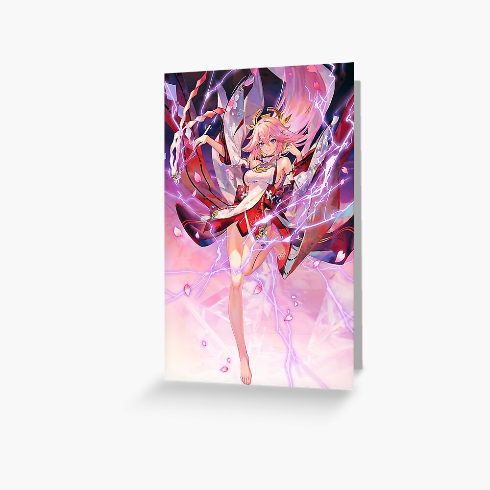 "Greek Foot Yae Miko Genshin Impact" Greeting Card for Sale by ...