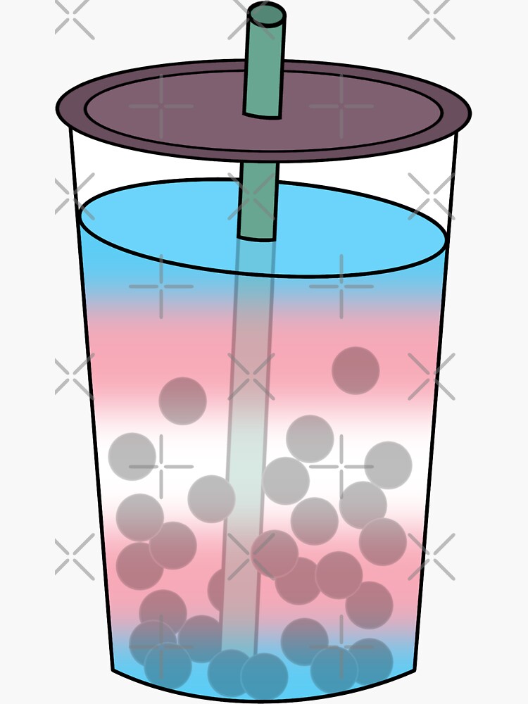 "Transgender pride Boba" Sticker for Sale by The-Floral-One | Redbubble