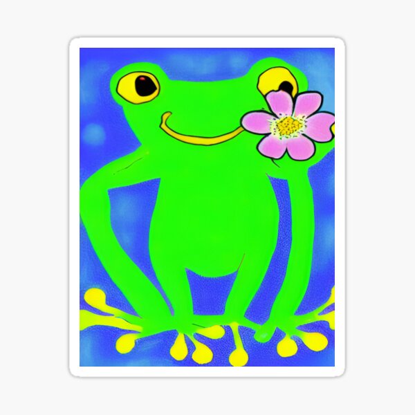 "FROG-CROAKER" Sticker for Sale by umculi | Redbubble
