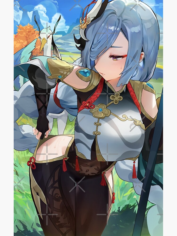 Cloud Retainer Shenhe Genshin Impact Poster Von Genshinwaifus Redbubble