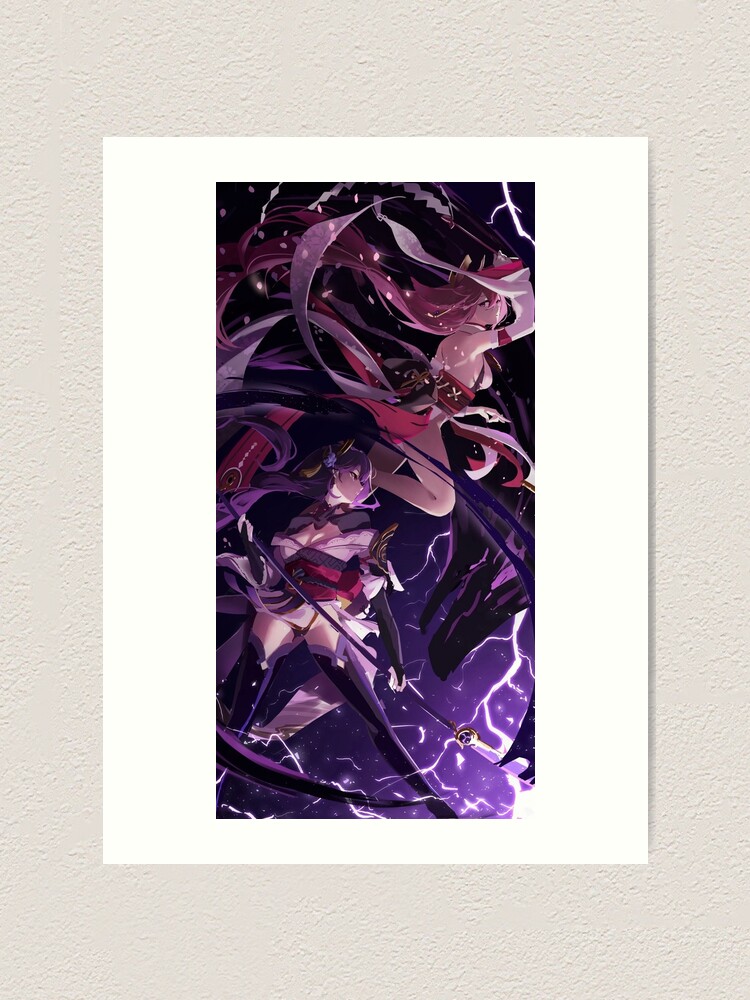 "EiMiko Genshin Impact Raiden Ei & Yae Miko" Art Print for Sale by ...
