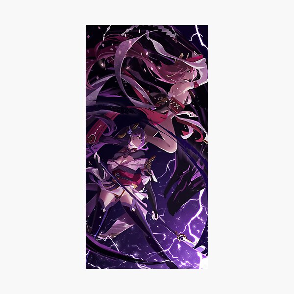 "EiMiko Genshin Impact Raiden Ei & Yae Miko" Photographic Print for ...