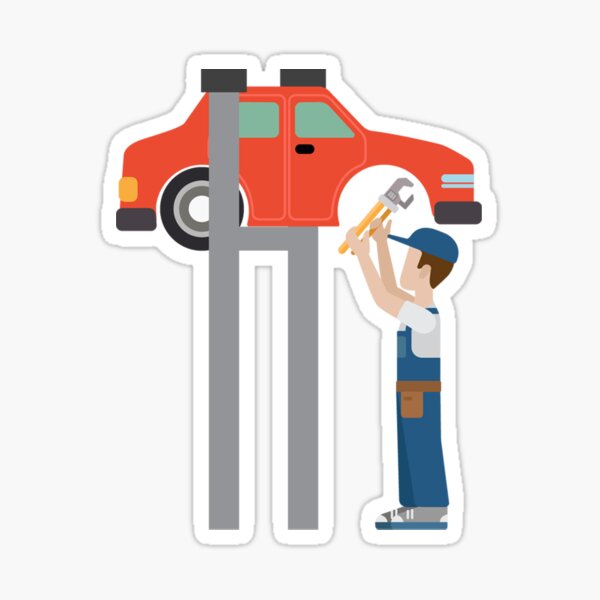 "Mechanic" Sticker for Sale by Magical23 | Redbubble
