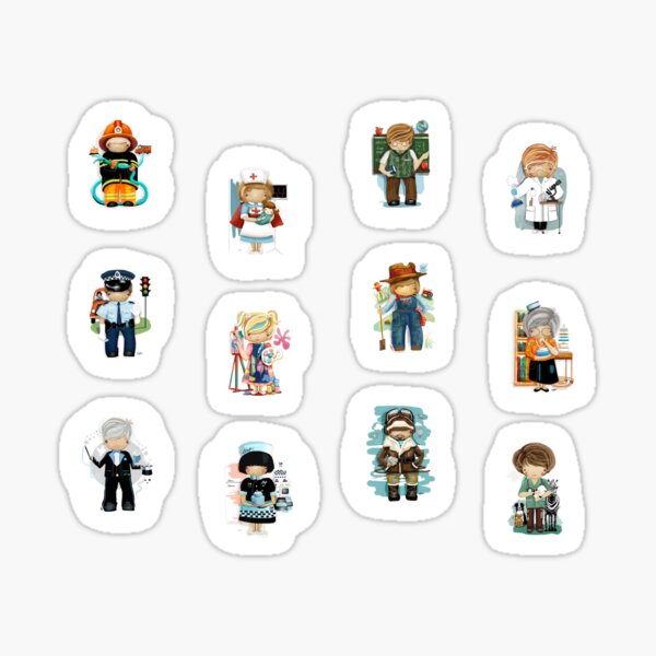 "Occupations & Vocations" Sticker for Sale by karin | Redbubble