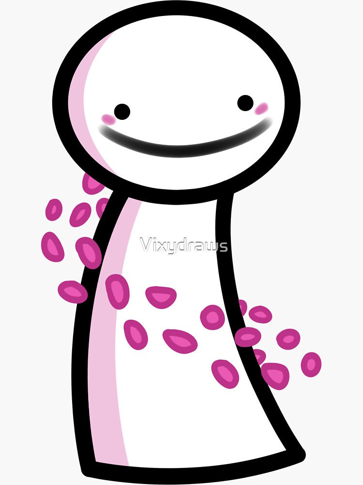 "Dream blob with sakura petals" Sticker for Sale by Vixydraws | Redbubble