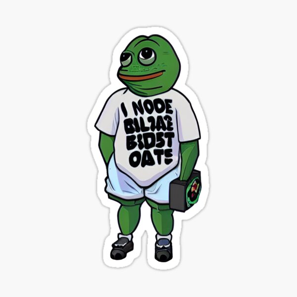 "Pepe the Party Monster" Sticker for Sale by mstardust | Redbubble
