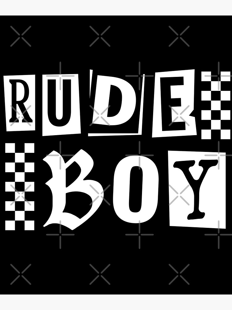 "Two Tone Ska Rude Boy" Poster for Sale by RuderThanMerch | Redbubble