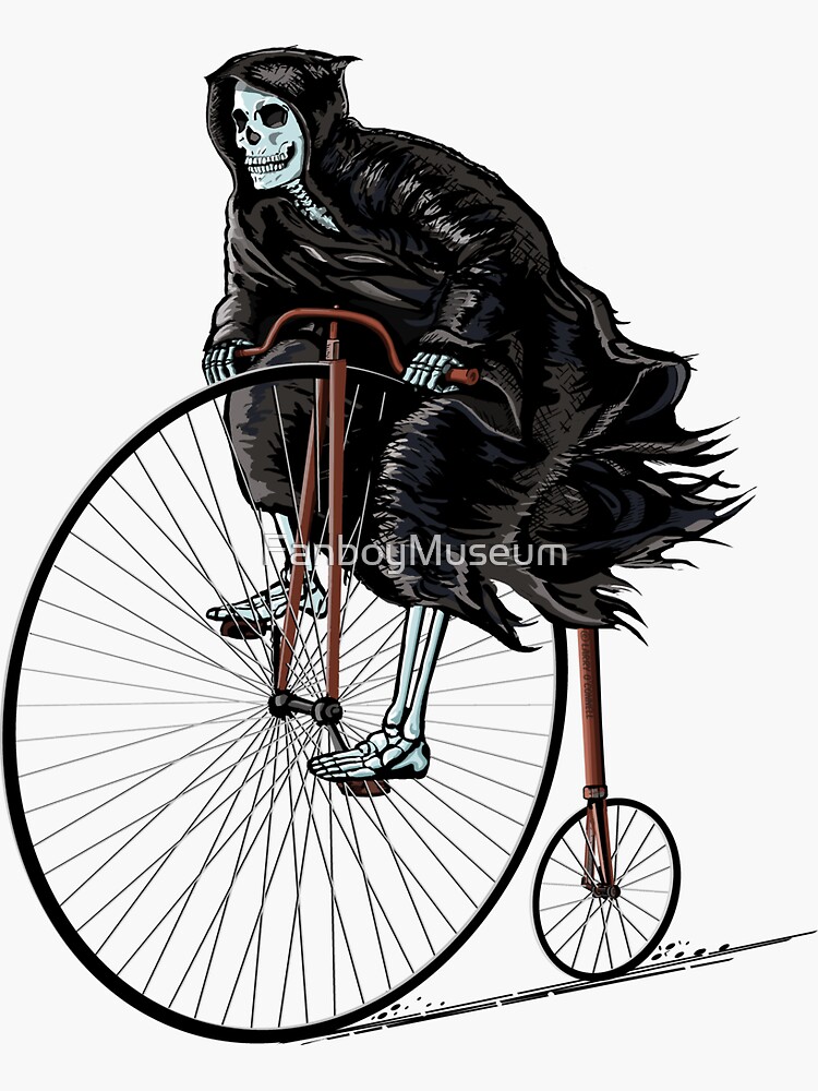"Death Rides a Rusty Farthing" Sticker for Sale by FanboyMuseum | Redbubble