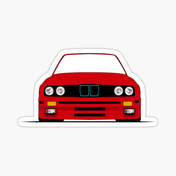 "Red devil car" Sticker for Sale by morney | Redbubble