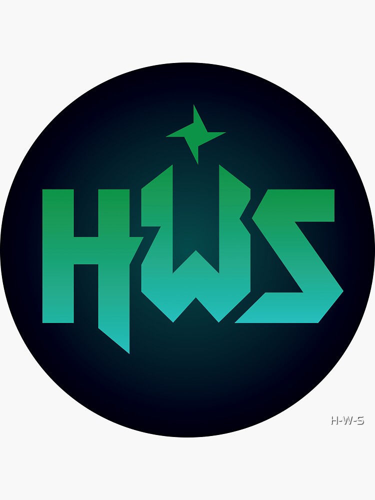 "logo with background" Sticker for Sale by H-W-S | Redbubble