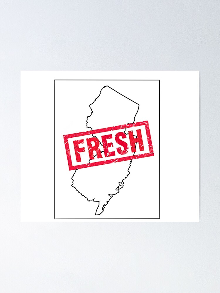 "Jersey Fresh" Poster for Sale by ViciousArts | Redbubble