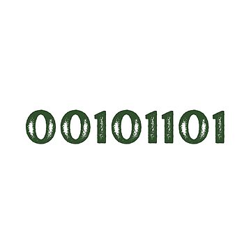 "00101101 Binary numeration system" Poster for Sale by AK-land | Redbubble
