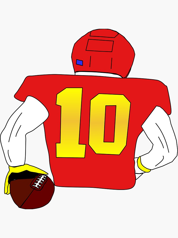 "number 10 football player!" Sticker for Sale by Sportsbeast | Redbubble