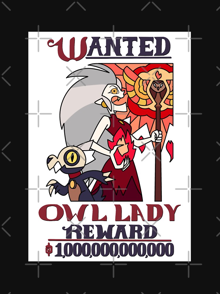 "Owl Lady wanted poster ~ The Owl House ~ ver 1" T-shirt for Sale by ...