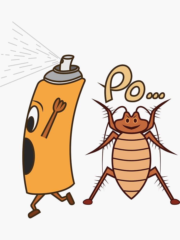 "Cockroach Scary" Sticker for Sale by facegm | Redbubble