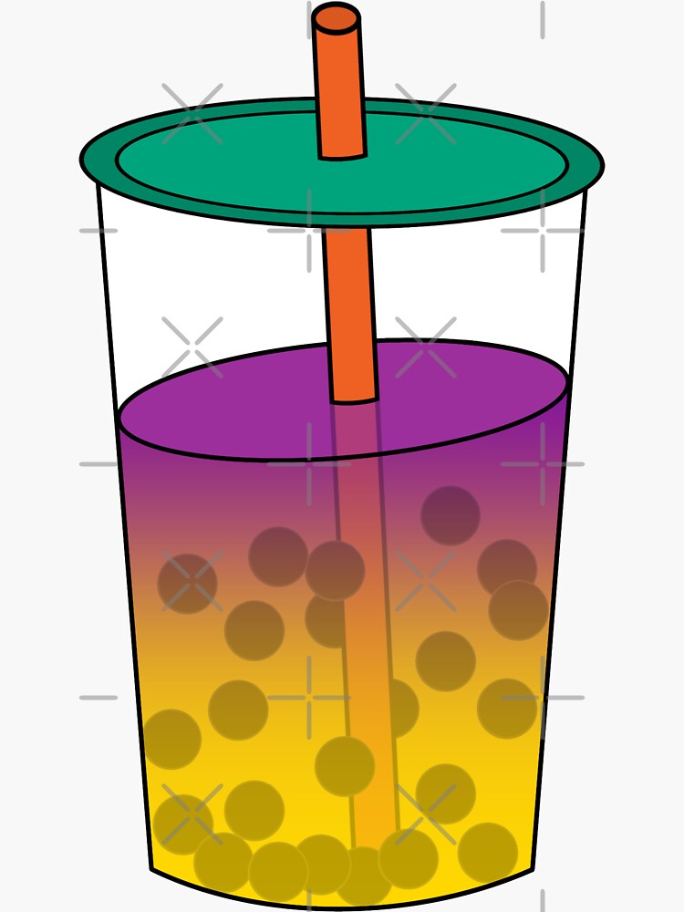 Intersex Pride Boba Sticker For Sale By The Floral One Redbubble