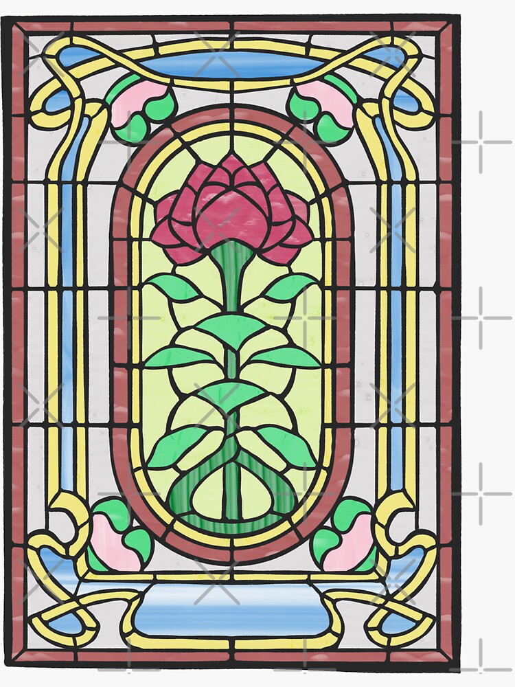 "Vecna door ~ Stained glass ~ Stranger things" Sticker for Sale by ...