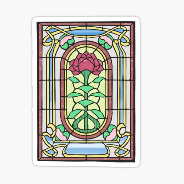 "Vecna door ~ Stained glass ~ Stranger things" Sticker for Sale by ...