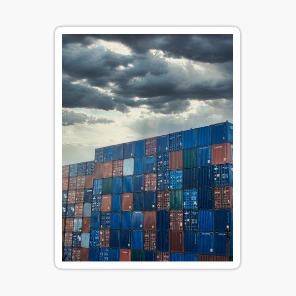 "Stack Of Shipping Containers" Sticker for Sale by urbanfragments ...