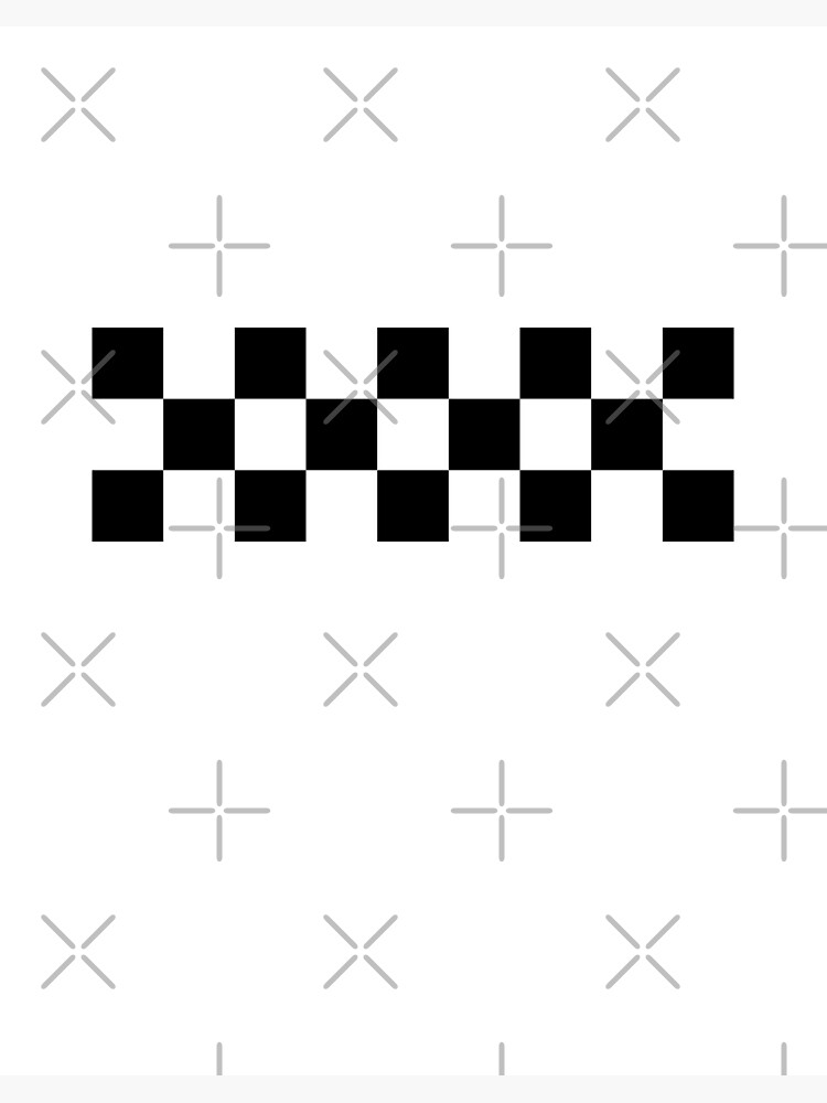 "Two Tone Ska Checkers" Art Board Print for Sale by RuderThanMerch ...