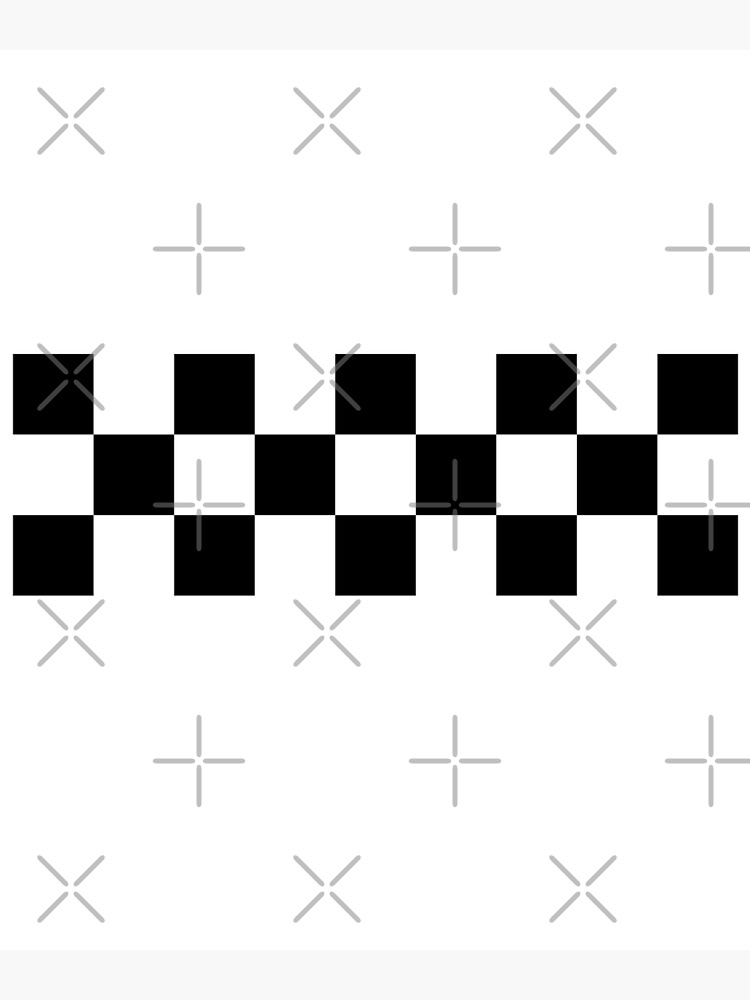 "Two Tone Ska Checkers" Poster for Sale by RuderThanMerch | Redbubble