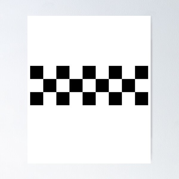 "Two Tone Ska Checkers" Poster for Sale by RuderThanMerch | Redbubble