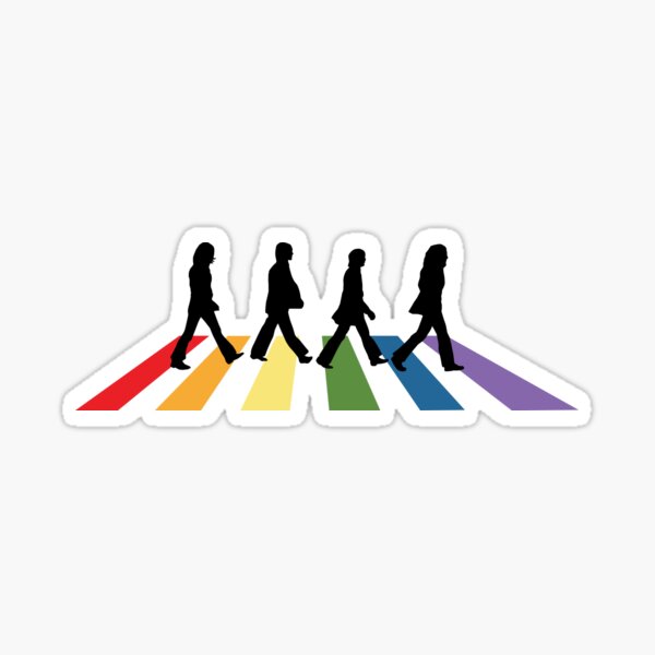 "Fab Four" Sticker for Sale by SkyAfterDusk | Redbubble