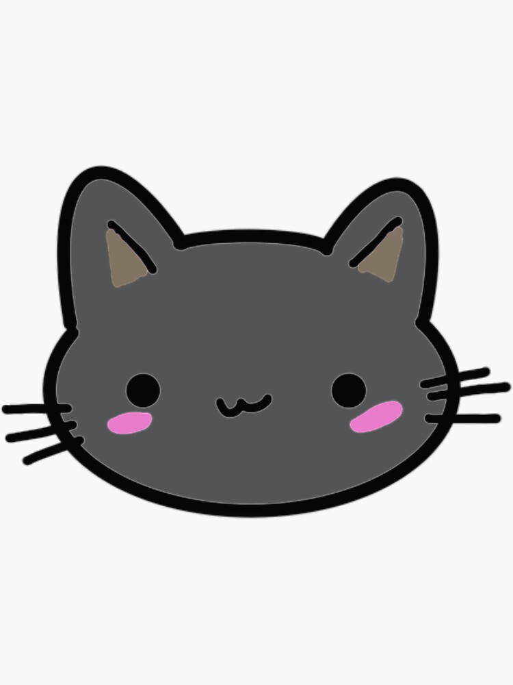 "Black Cat 2 - HaPi Doodles" Sticker for Sale by HaPi-Doodles | Redbubble