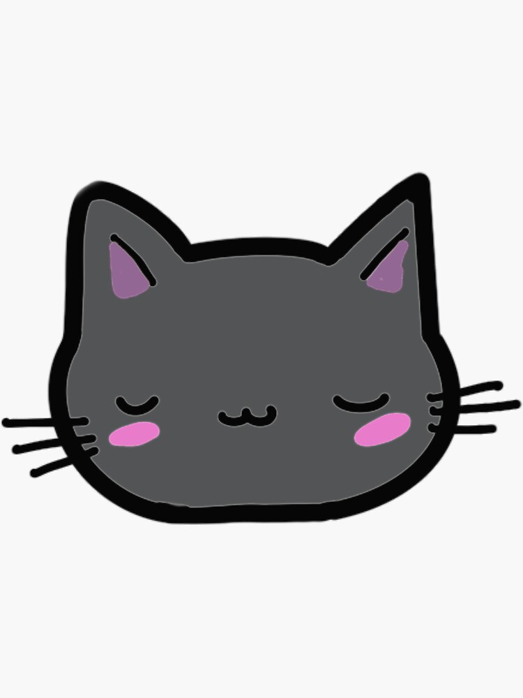 "Black Cat 3 - HaPi Doodles" Sticker for Sale by HaPi-Doodles | Redbubble