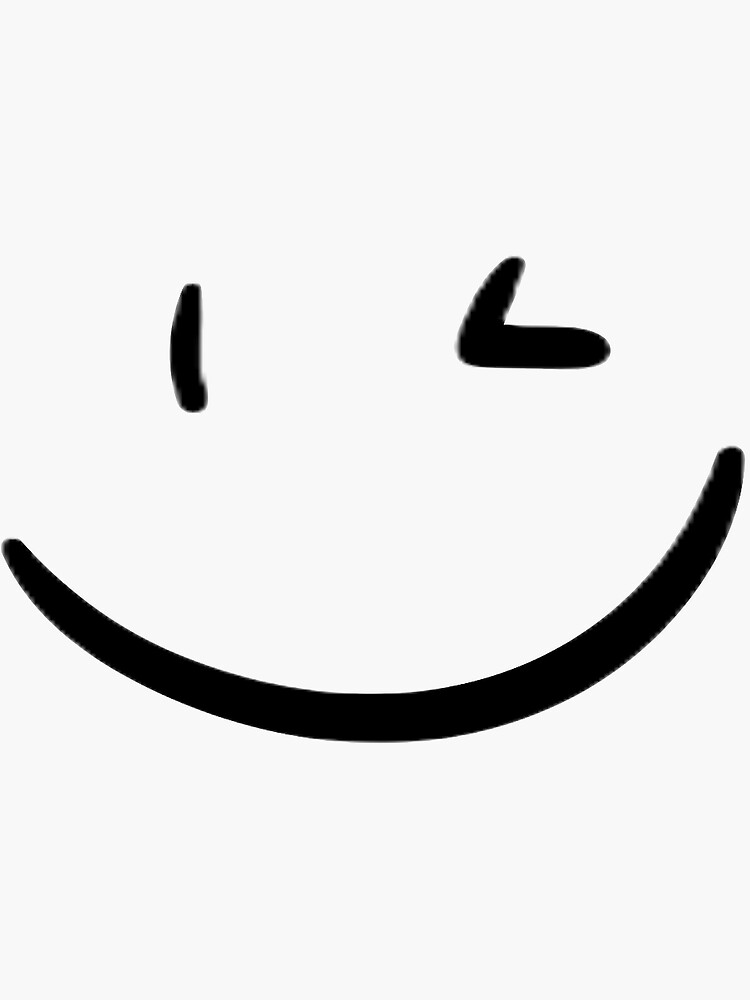 "Smile logo!" Sticker for Sale by Bodzio7779 | Redbubble