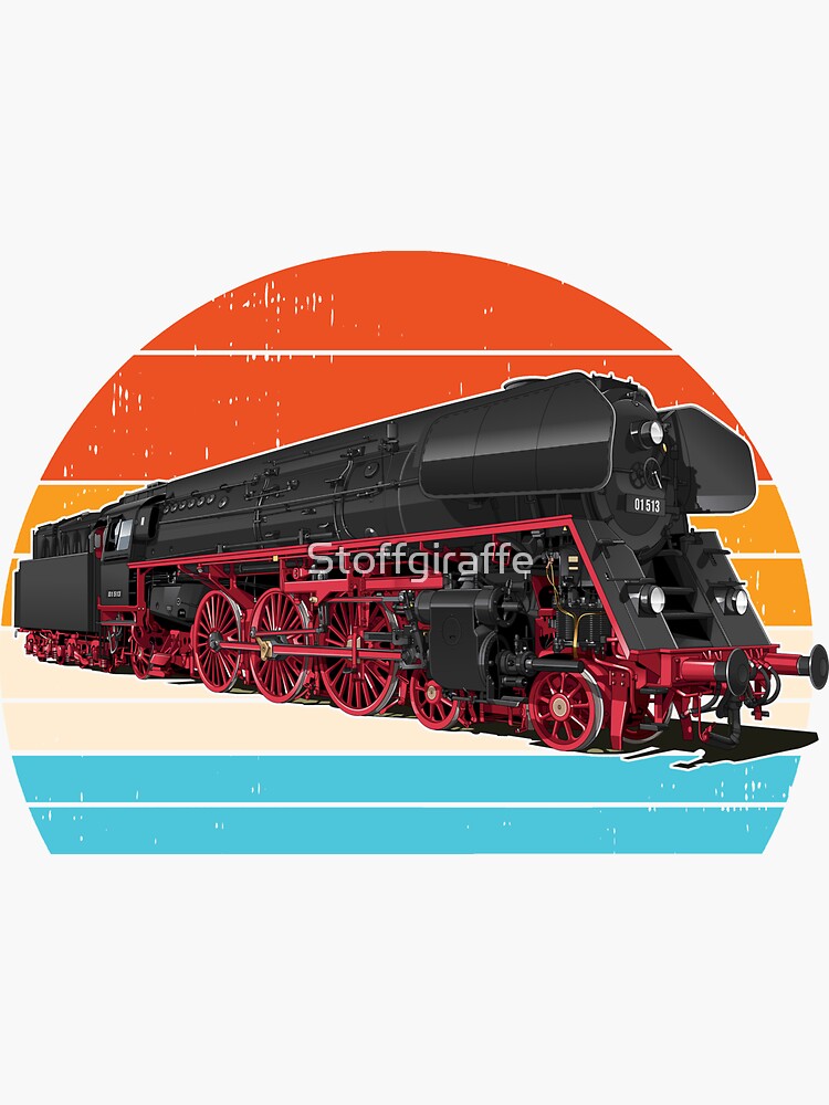 "DR class 01.5 Reko steam locomotive" Sticker for Sale by Stoffgiraffe ...