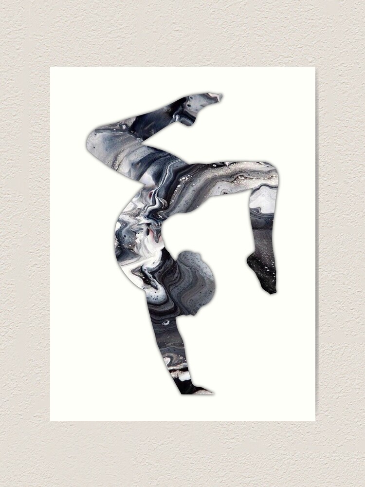 "Marble Stag Handstand" Art Print by Flexiblepeople | Redbubble