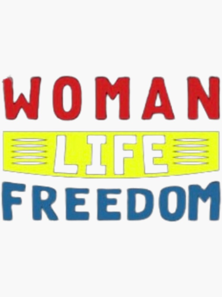"Woman Life Freedom T-Shirts Design Graphic" Sticker for Sale by sami ...