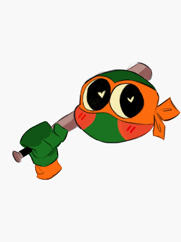 "Cursed Mikey Emoji" Sticker for Sale by MsSharky | Redbubble