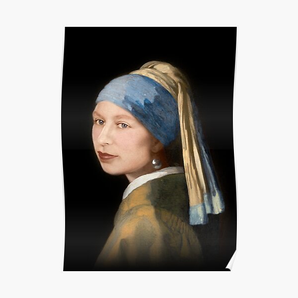 "Queen with the Pearl Earring" Poster for Sale by Moogle7 | Redbubble