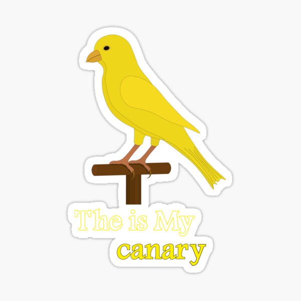 "cute canary , this is my canary" Sticker for Sale by E-KaLsshop | Redbubble